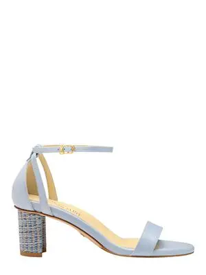 Sarah Flint Perfect Block Sandal 60 - Dusty Blue Calf