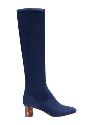 Sarah Flint Alexandra 50 Boots - Navy Stretch Suede