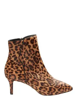 Sarah Flint Perfect Dress Bootie 60 Chocolate Leopard Haircalf