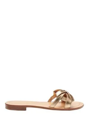 Sarah Flint Mirjana Slide Sandal Gold Nappa