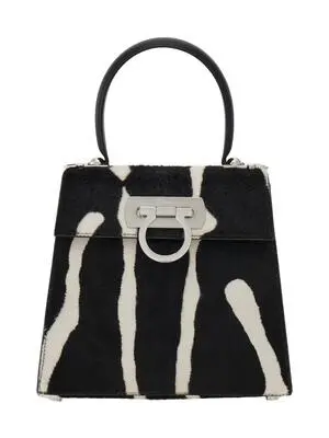 FERRAGAMO Iconic Top Handle Bag - Black
