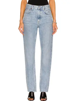 AGOLDE Cherie High Rise Straight Jeans - Merit