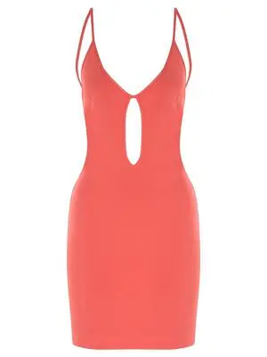 Zeynep Arçay Keyhole Mini Dress - Pink