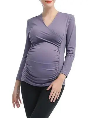 KIMI + KAI Maternity/nursing Top - Lavender