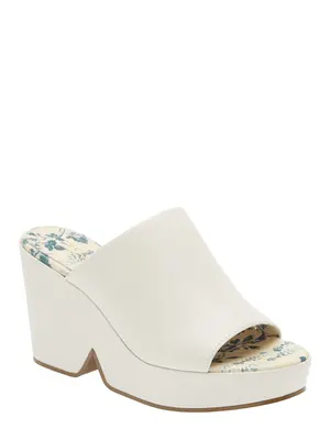 CECILIA NEW YORK CECILIA NEW YORK Wedge Slide Sandal Alabaster
