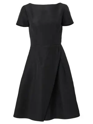 Carolina Herrera Icon Silk Faille Cocktail Dress - Black