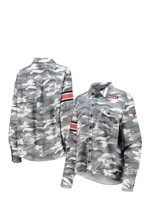 THE WILD COLLECTIVE Alabama Crimson Tide Camo Flannel Shirt - Gray