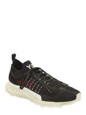 Y3 4d Halo Running Shoes - Black/corewhite/red