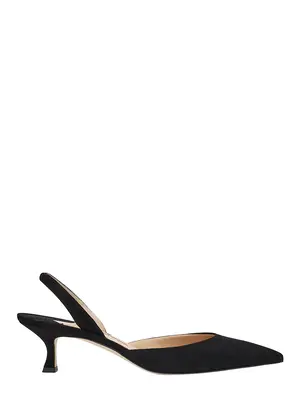 Manolo Blahnik Carolyne Kitten-heel Pumps - Black