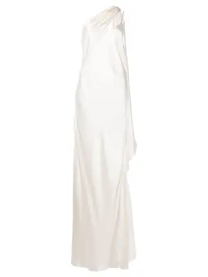 MICHELLE MASON Michelle Mason Drape-Panel Gown
