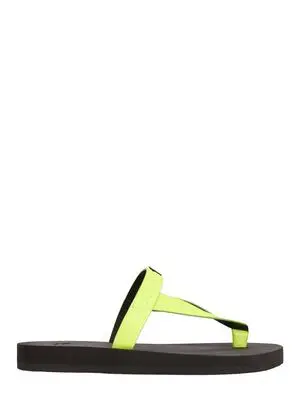 GIUSEPPE ZANOTTI Hydra Leather-trim Flip-flops - Yellow