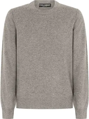 Dolce & Gabbana Round-neck Cashmere Jumper - Grey