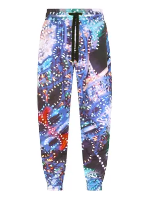 Dolce & Gabbana Luminaire-print Track Trousers - Blue
