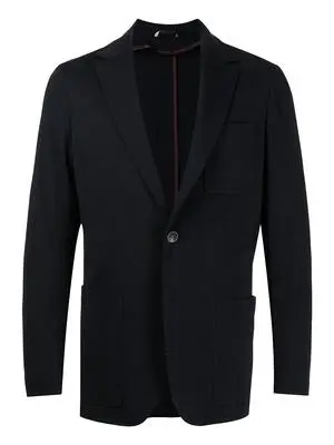 Canali Single-breasted Blazer - Blue