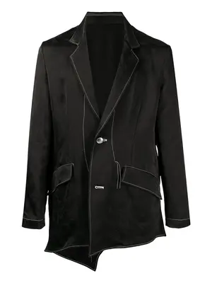 SULVAM Contrast-stitched Jacket - Black