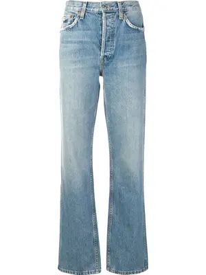 RE/DONE Straight Leg Jeans - Blue