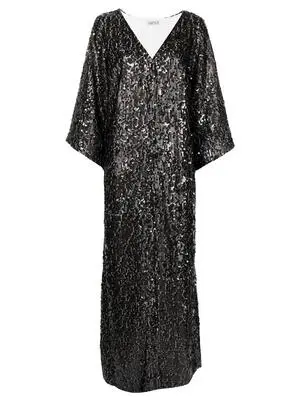 BARUNI Embellished Maxi Dress - Black