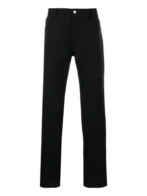 COURREGES Mid-rise Straight-leg Trousers - Black