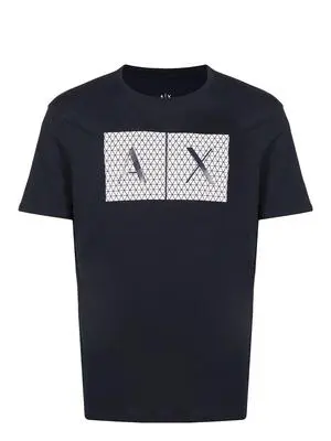 Armani Exchange Logo-print T-shirt Blue