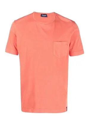 DRUMOHR Pocket Cotton T-shirt - Orange