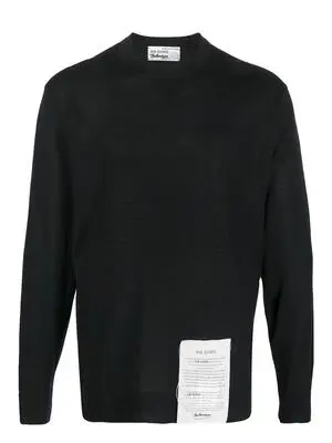 BALLANTYNE Logo Patch Jumper - Black