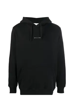 1017 Alyx 9sm Logo-print Cotton Hoodie - Black