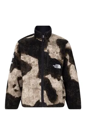Supreme X The North Face Bleached Denim Fleece Jacket - Brown