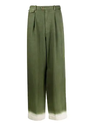 Nick Fouquet Wide-leg Trousers - Green