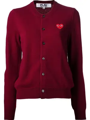 PLAY COMME DES GARCON Comme Des Garçons Play Basic Cardigan