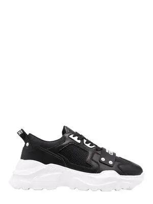 Versace Panelled Chunky Sneakers - Black