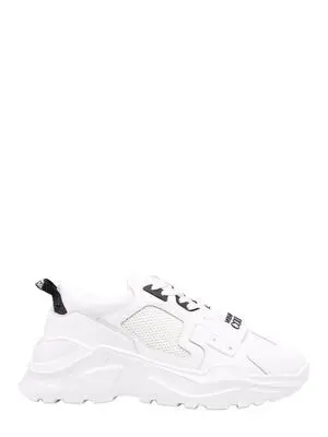 Versace Panelled Chunky Sneakers - White