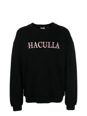 HACULLA. Embroidered Sweatshirt - Black