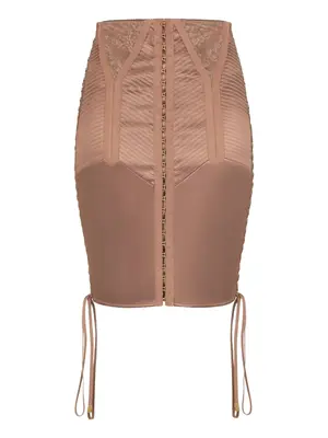 Dolce & Gabbana Dolce & Gabbana Lace-Up Satin Miniskirt Black