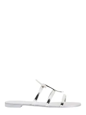 GIUSEPPE ZANOTTI Syrma G-strap Sandals - Silver