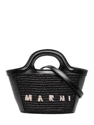 Marni Micro Tropicalia Tote - Black