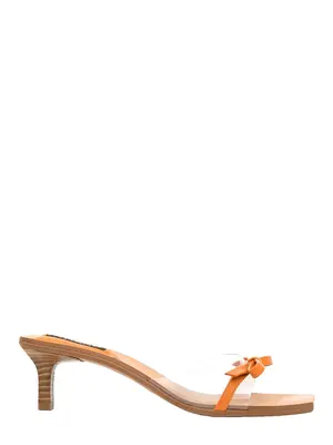 Senso Nori 50mm Bow-strap Sandals - Orange