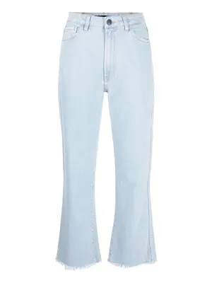 3x1 Emma Cropped Flare Jeans - Blue