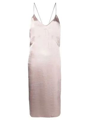 Dsquared2 Satin-finish Cami Dress - Neutrals