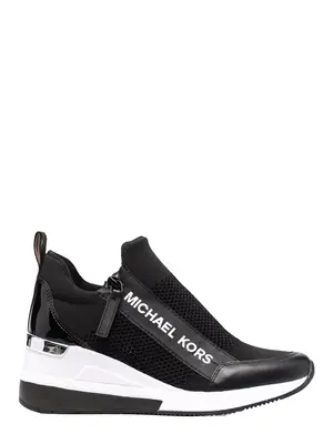 Michael Kors Willis Stretch Knit Sneakers - Black