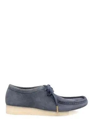 Clarks Lace-up Suede Boat Shoes - Blue