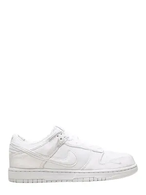 Nike X Dover Street Market Dunk Low Triple Velvet Sneakers - White