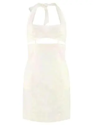 Jacquemus Cut-out Halter Dress - Neutrals