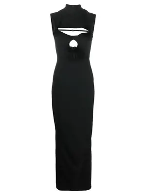 Jacquemus La Robe Palmi Cut-out Maxi Dress - Black