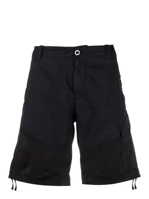 TEN C Drawstring-hem Shorts - Black