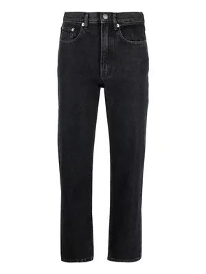 A.p.c. Mid-rise Straight-leg Denim Jeans - Black