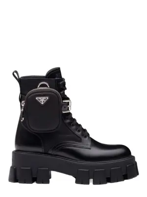 Prada - Monolith Leather Boots