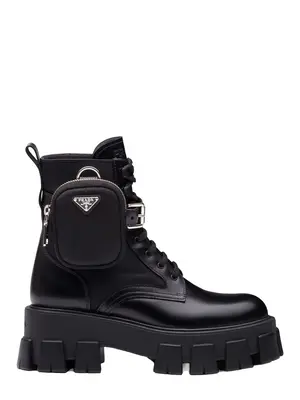 PRADA Monolith Leather Boots