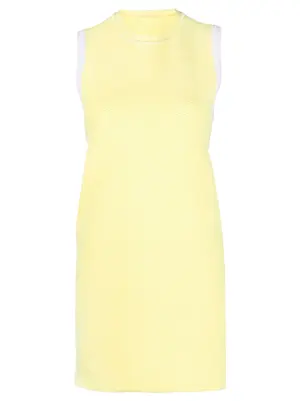 Jacquemus Sorbetto Knitted Mini Dress - Yellow