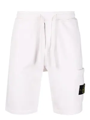Stone Island Compass Badge Track Shorts - Pink