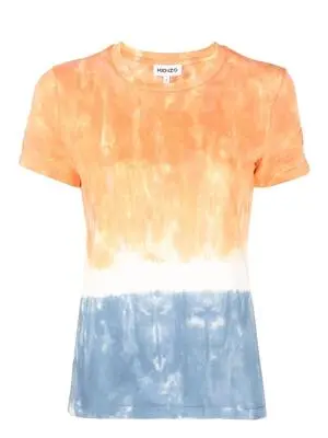 Kenzo Tie-dye Short-sleeve T-shirt - Orange
